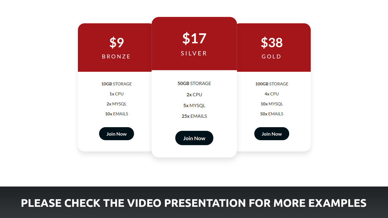 Responsive Pricing Tables. 65+ HTML5/CSS3 Pricing Tables Template UI Kit. Tables Generator ...